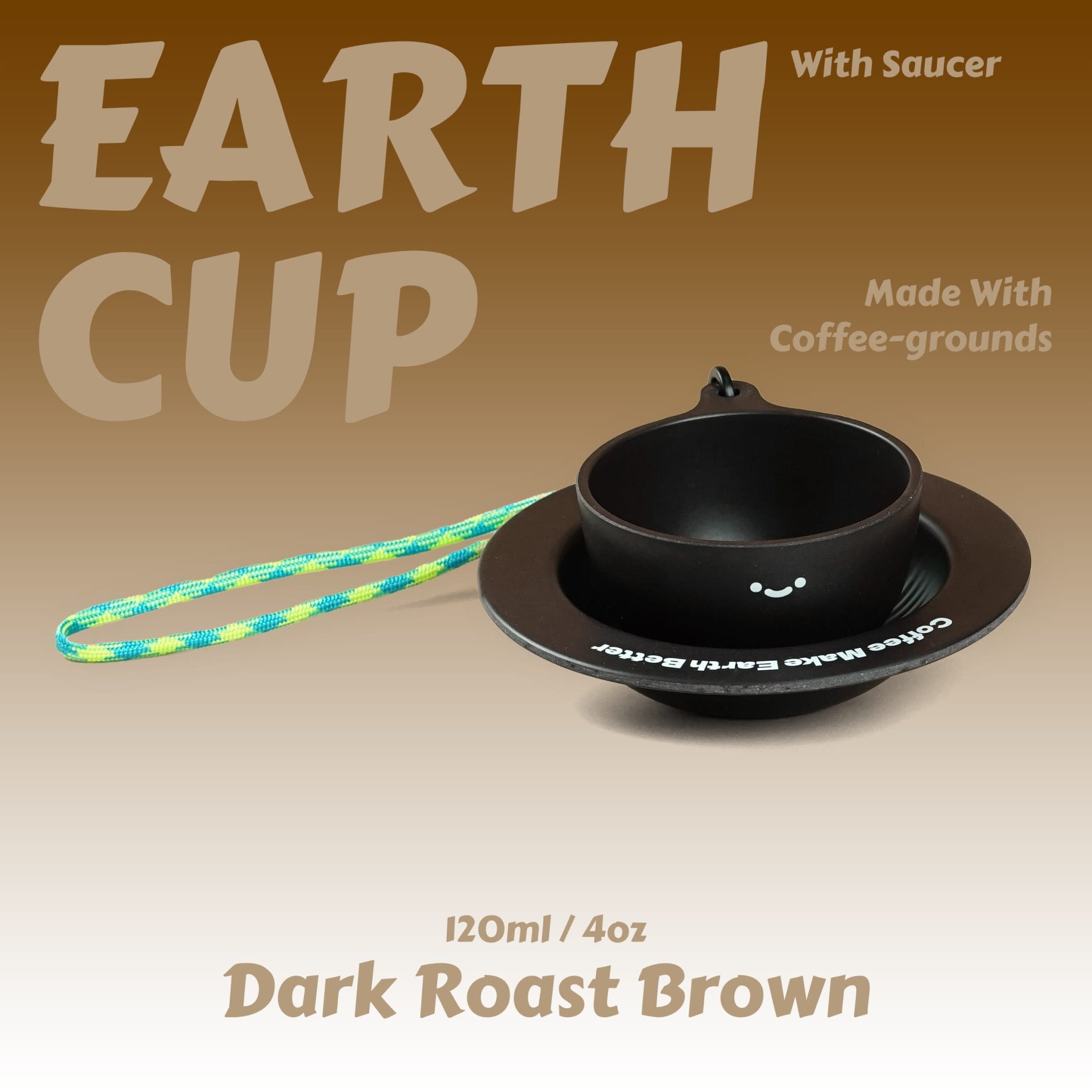 環保咖啡渣濃縮咖啡 EARTH CUP 帶掛繩 - 120 毫升 / 4 盎司 – HOHIILIFE